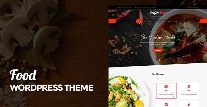 Cuisine WordPress Theme for culinary and recipe websites - SKT Themes