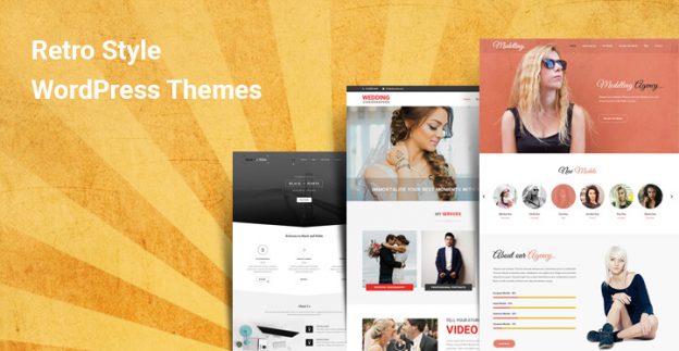 Retro Style WordPress Themes for Classic Vintage Unique Graphics Design