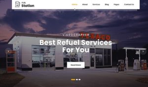 Petrol Station WordPress Themes For Gas Station