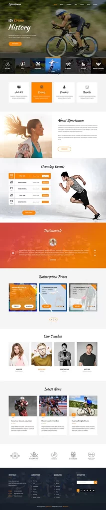 Best Athlete WordPress Theme for Athletes & Sports Teams 2025