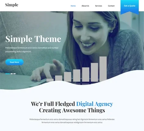 Free Simple WordPress Theme Download 4 Easy And Simple Websites