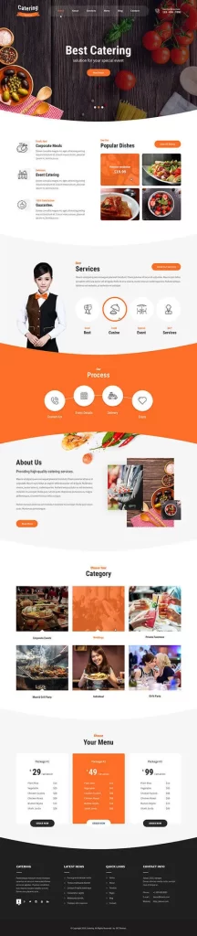 Best Catering WordPress Theme for Caterers Restaurants 2025