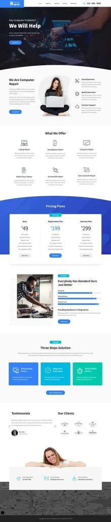 Data Recovery Service WordPress Theme for IT Solutions 2025