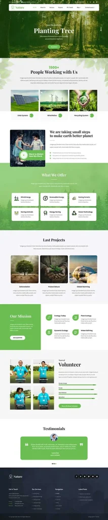 Discover Beauty A Stunning Nature Website Template