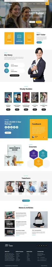 Private Tutor Wordpress Theme For Online Coaches Of 2025